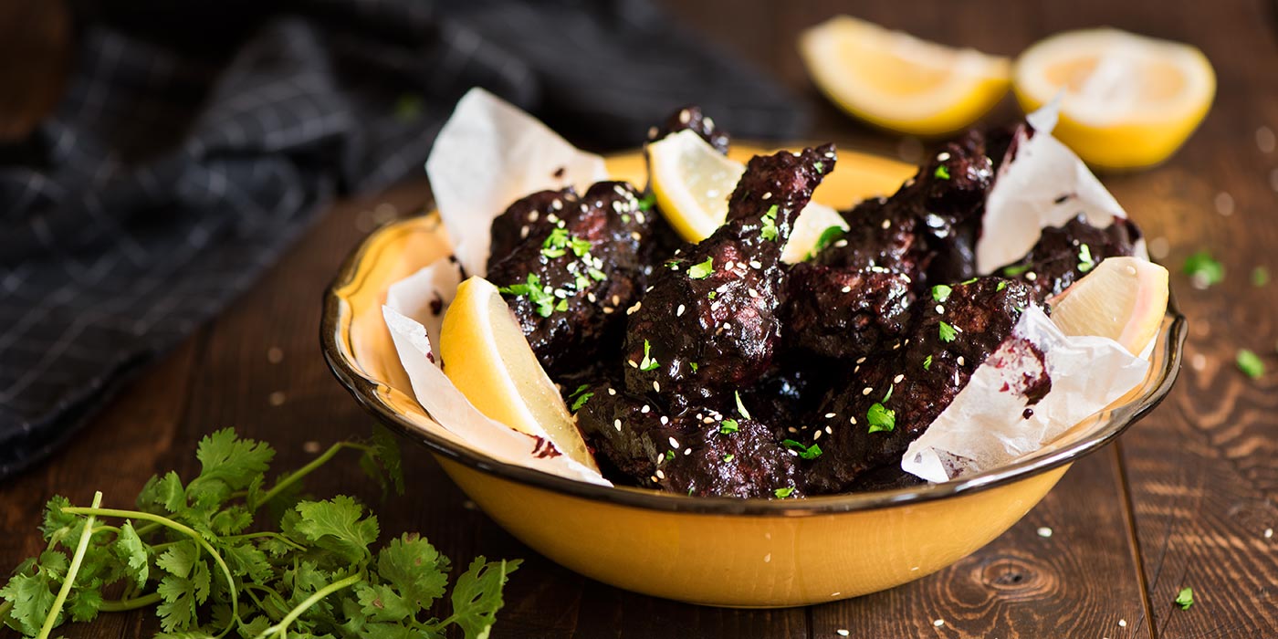 Blueberry Chipotle BBQ Wings | Curious Nut